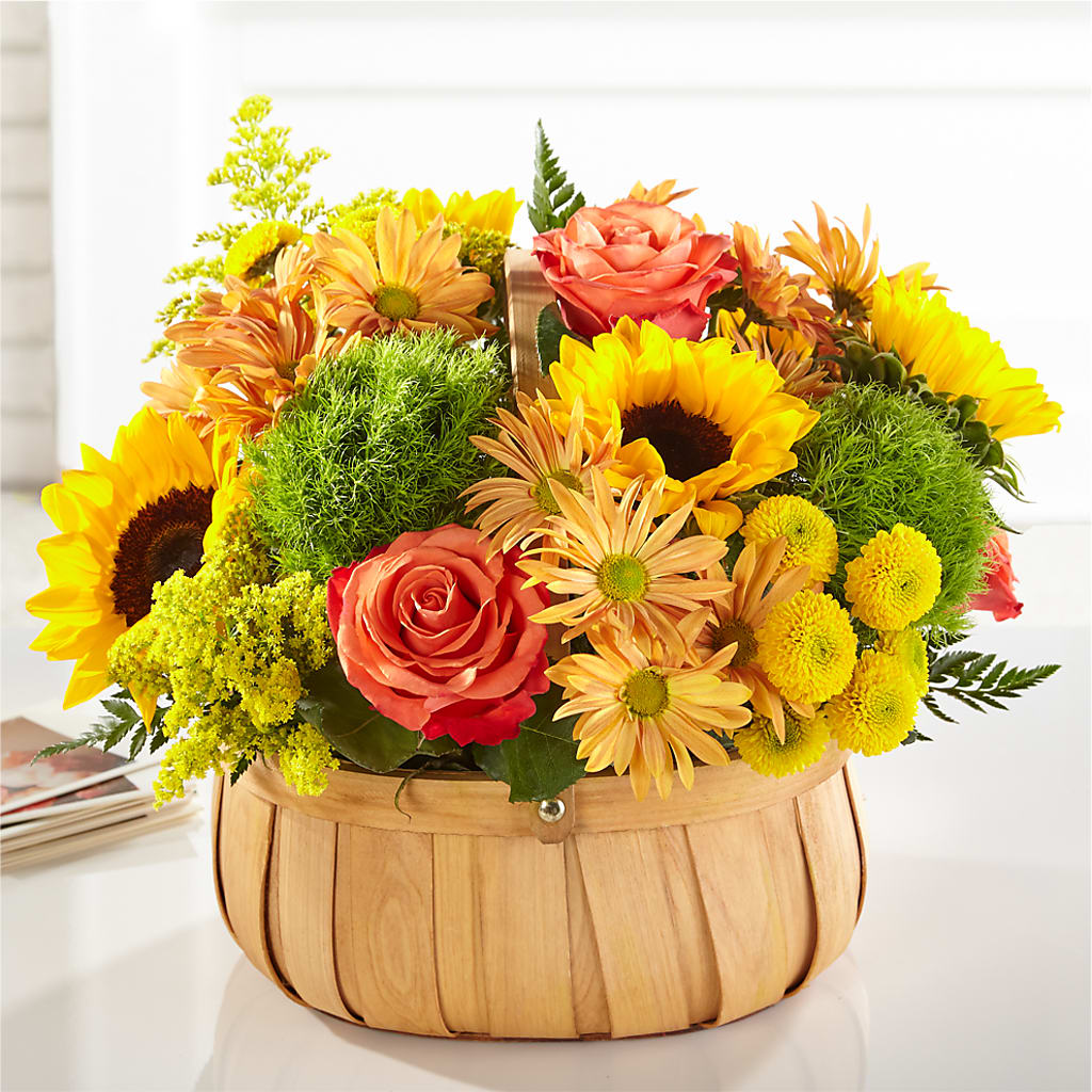 Harvest Sunflower Basket–Safeway Floral