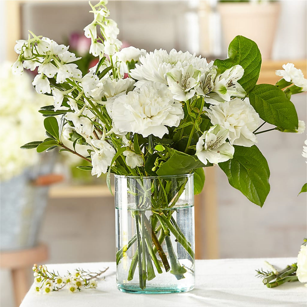Classic Ivory – A Florist Original – white flower arrangement ...